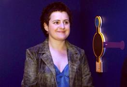 Mónica Alonso «aterrizó» en una sala del Museo con su cápsula orbital