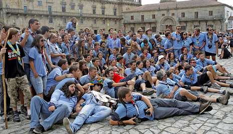 Los scouts celebran su centenario en Santiago
