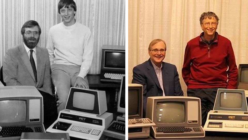 Bill Gates y Paul Allen reeditan una imagen histórica de Microsoft