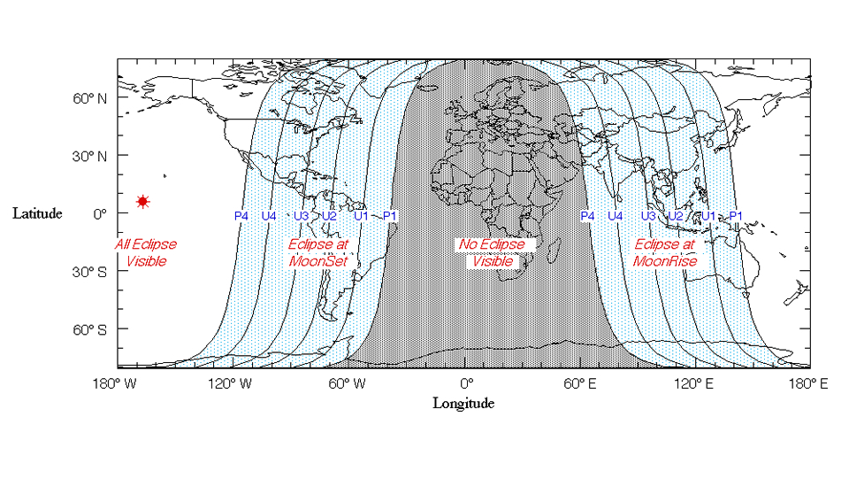 El selenelion, el extraño eclipse total y horizontal de luna que se ...