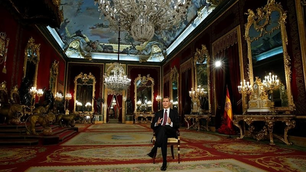 El rey cambia Zarzuela por el Salón del Trono del Palacio Real