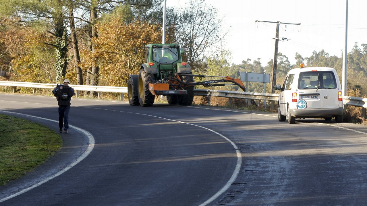 La Xunta licita obras de mejora del firme en carreteras de la zona de Santiago por 950.000 euros