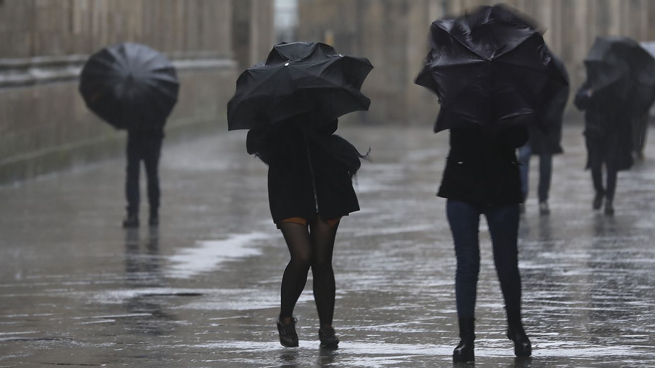 Jornada lluviosa y desapacible