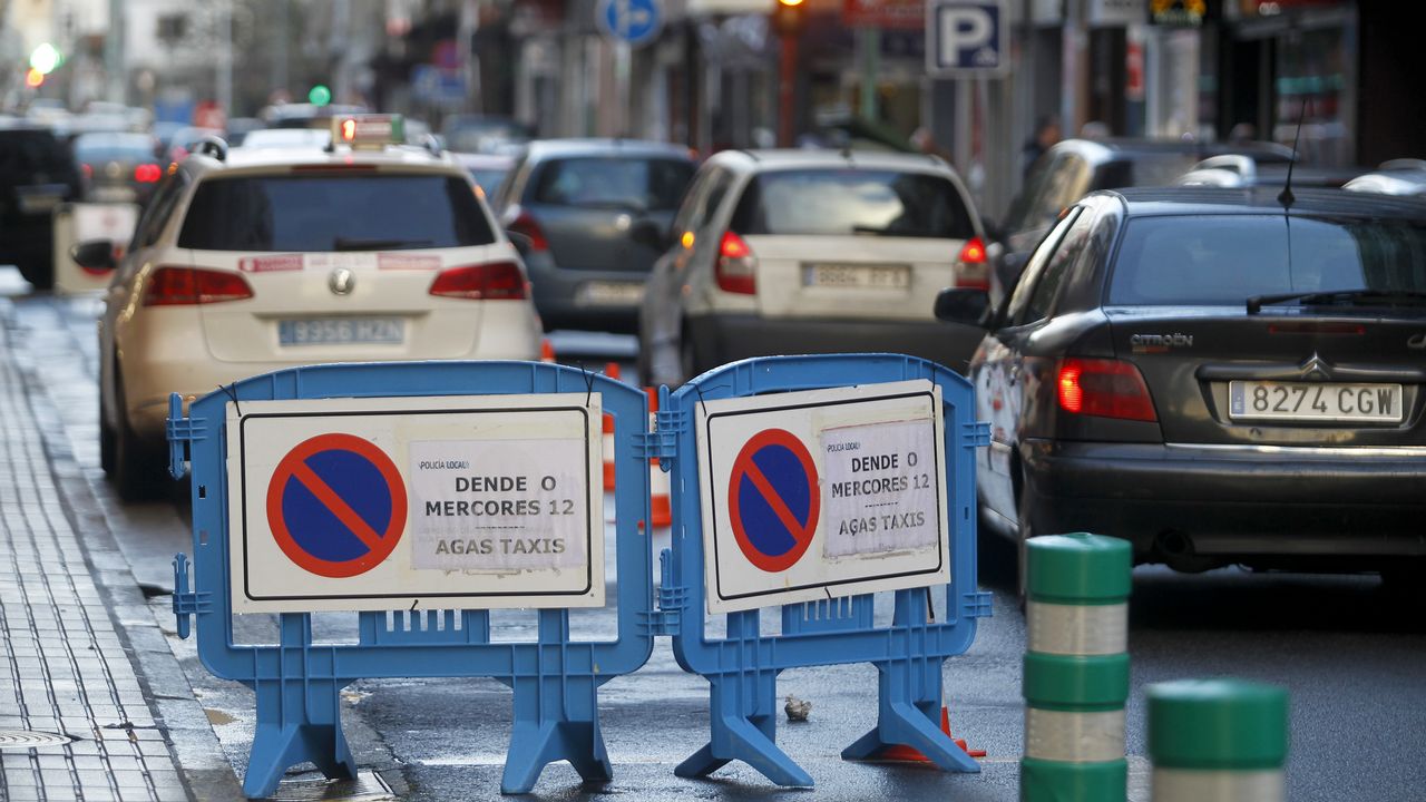 La incómoda parada de taxis de San Roque