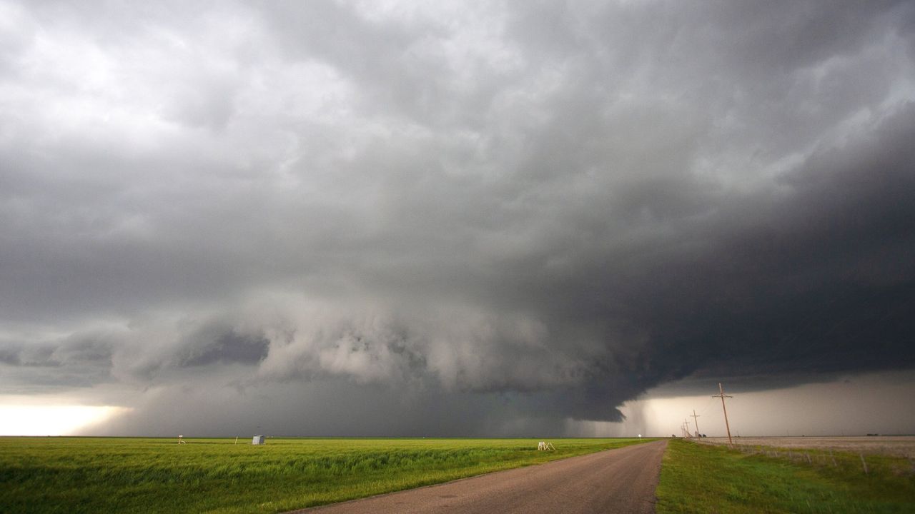 Una supercélula en el cielo de Galicia