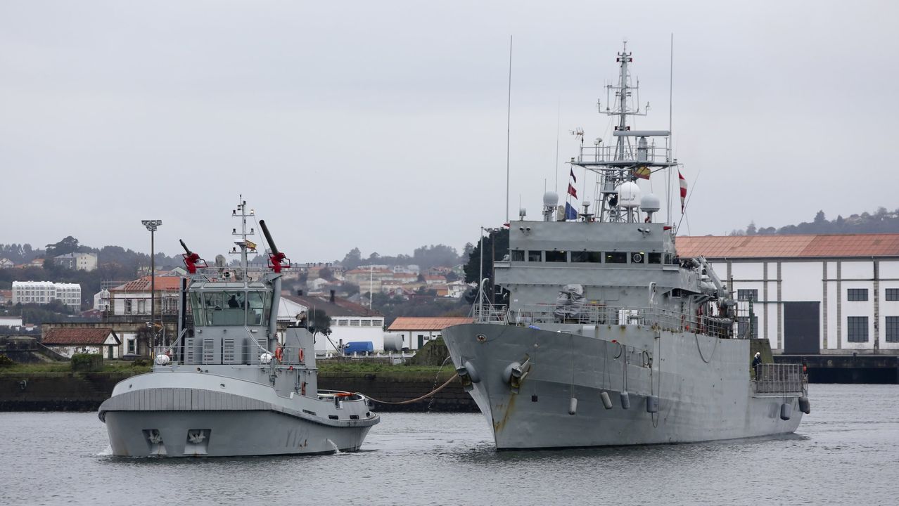 El patrullero Atalaya parte del Arsenal de Ferrol para realizar vigilancia marítima en el Estrecho