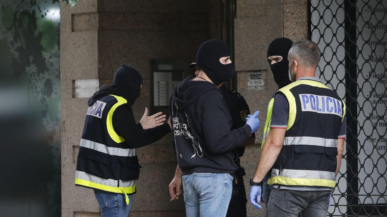 Ocho detenidos en la operación antidroga de la capital