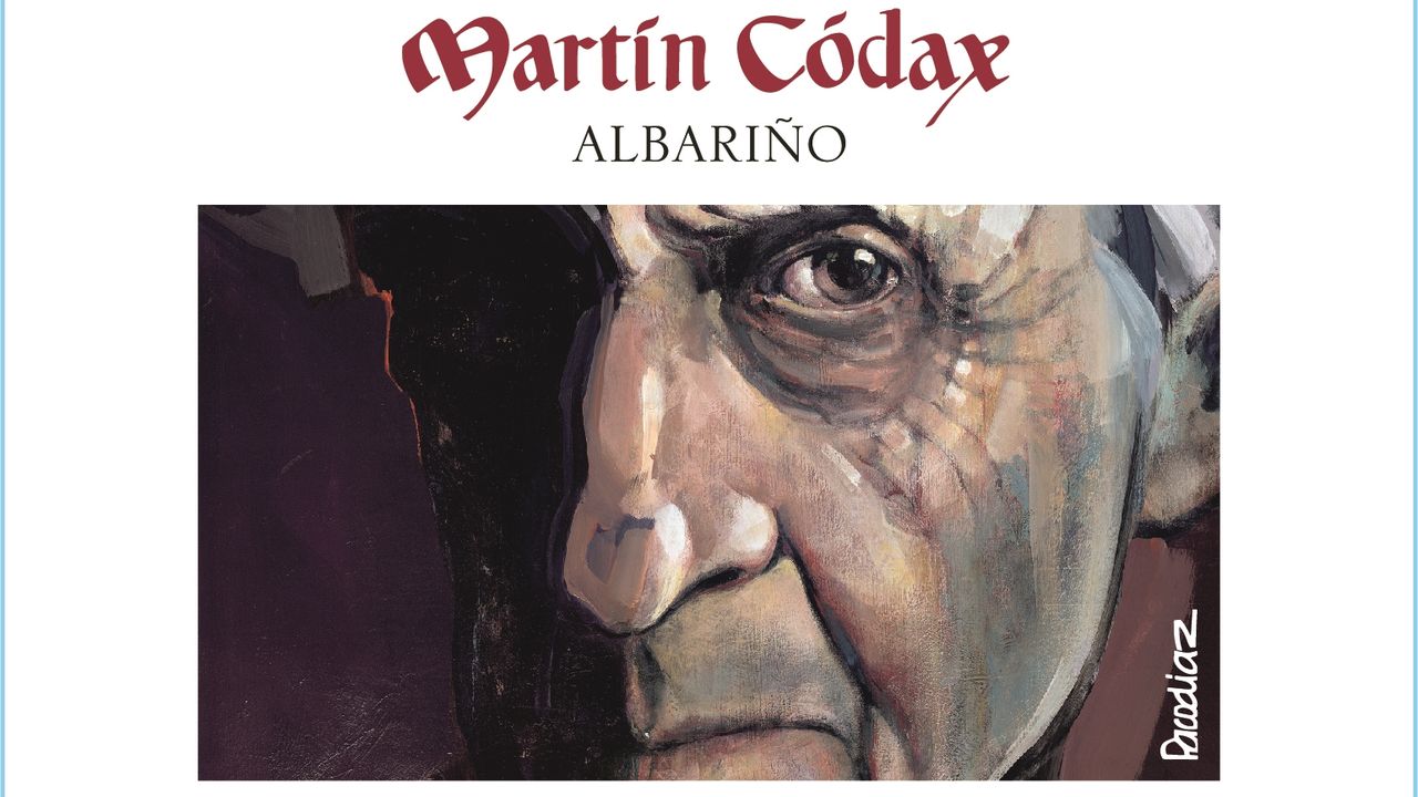 A botella de Martín Códax que lembra o centenario de Díaz Pardo