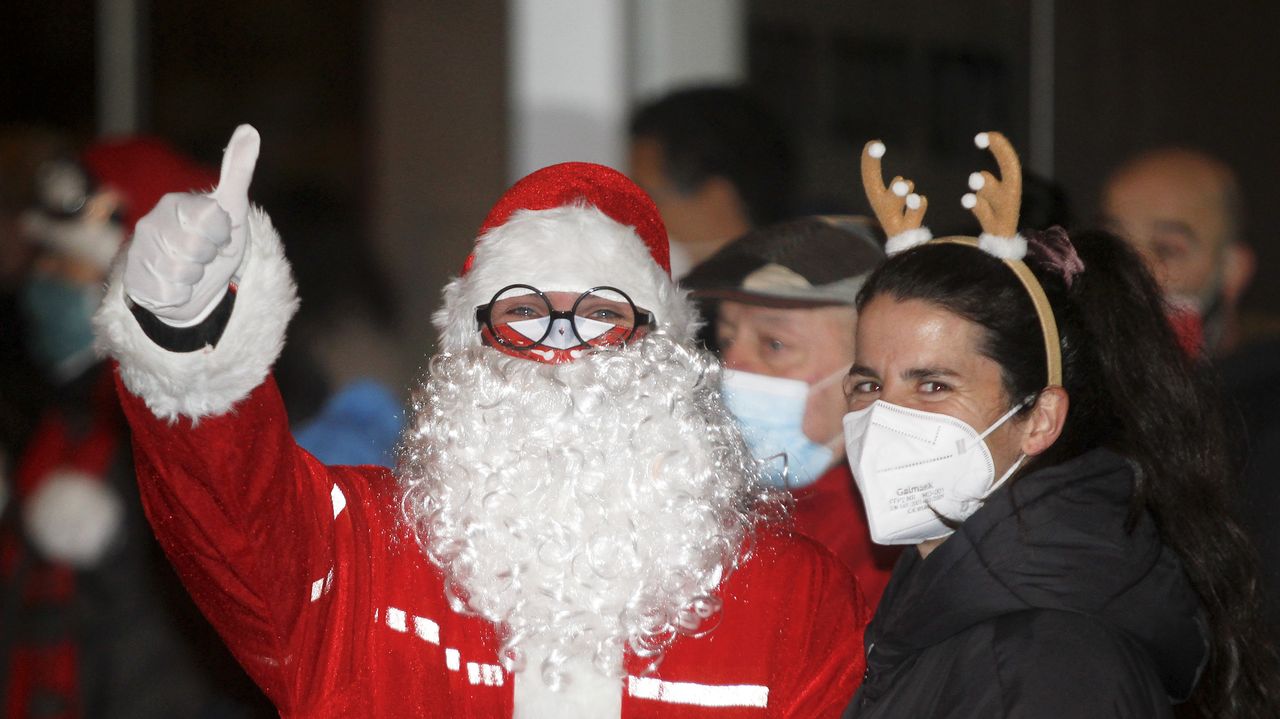 Así fue recibido Papá Noel