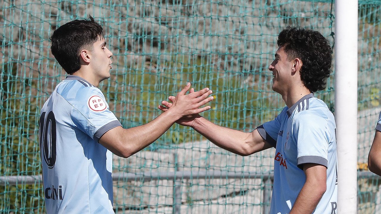 El Celta Juvenil golea al Val Miñor (0-8) y encadena diez triunfos
