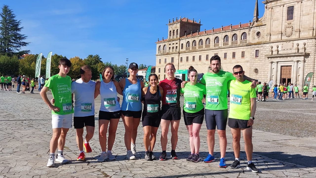 Corredores del centro ETP de Lalín en la carrera contra el cáncer