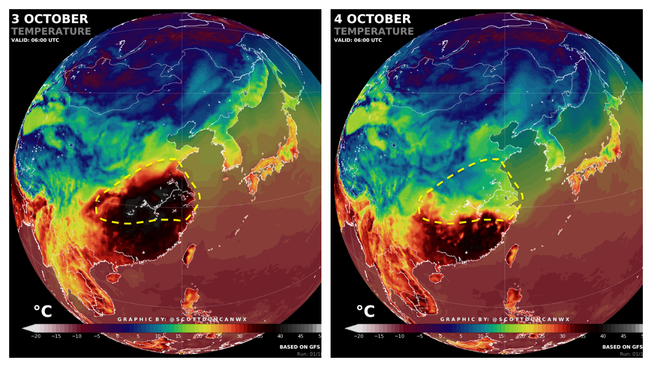 Situaciones de un clima extremo: 30 grados menos en 24 horas