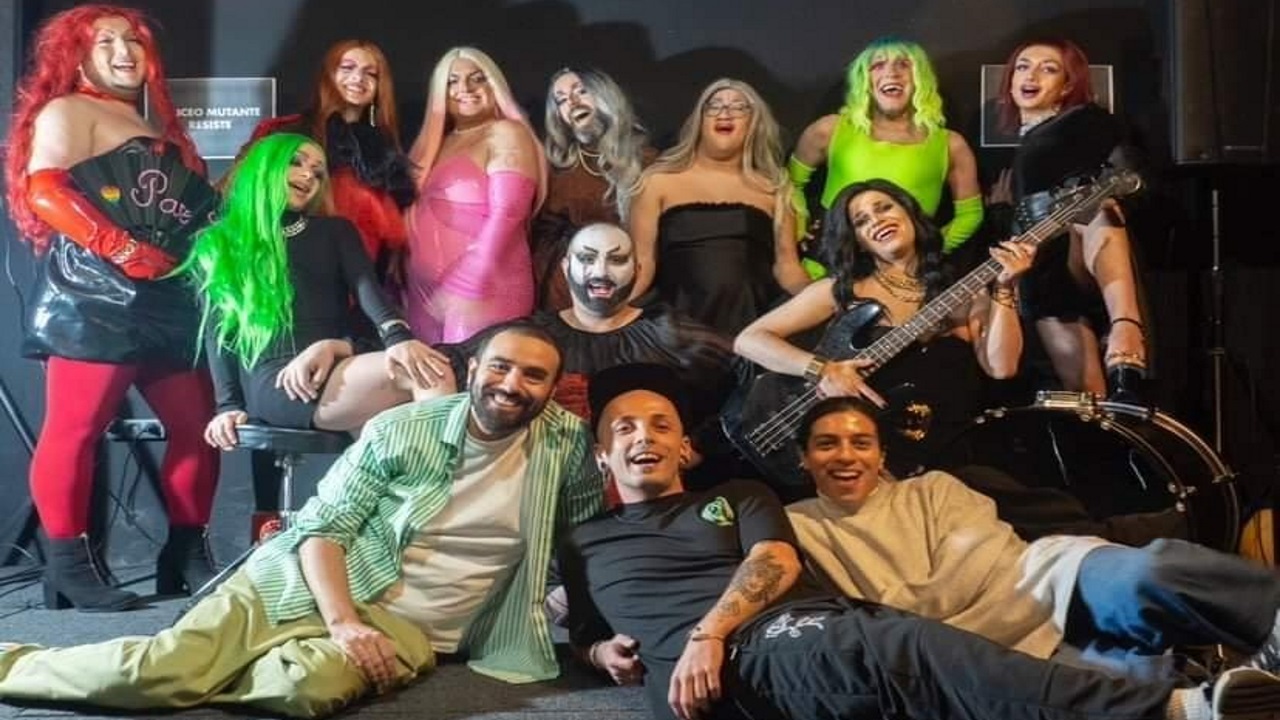Primeras participantes del taller Drag Lab, en A Coruña