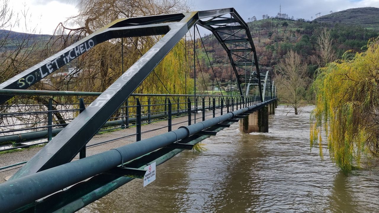 El río Sil a su paso por O Barco de Valdeorras