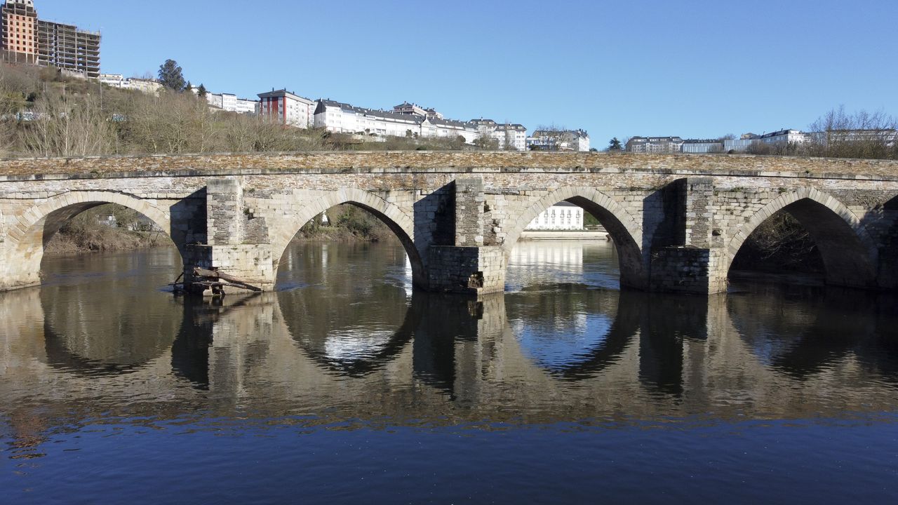 Así quedó el puente romano de Lugo tras las crecidas