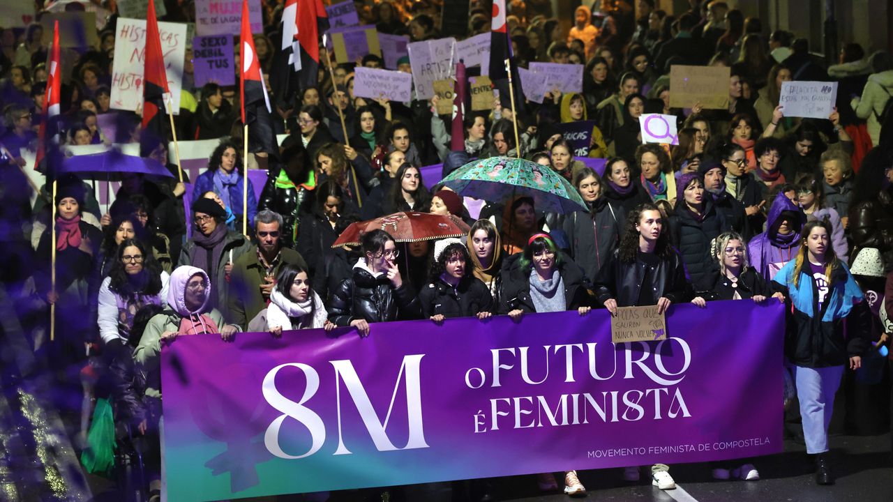 Manifestaciones del 8M en Santiago
