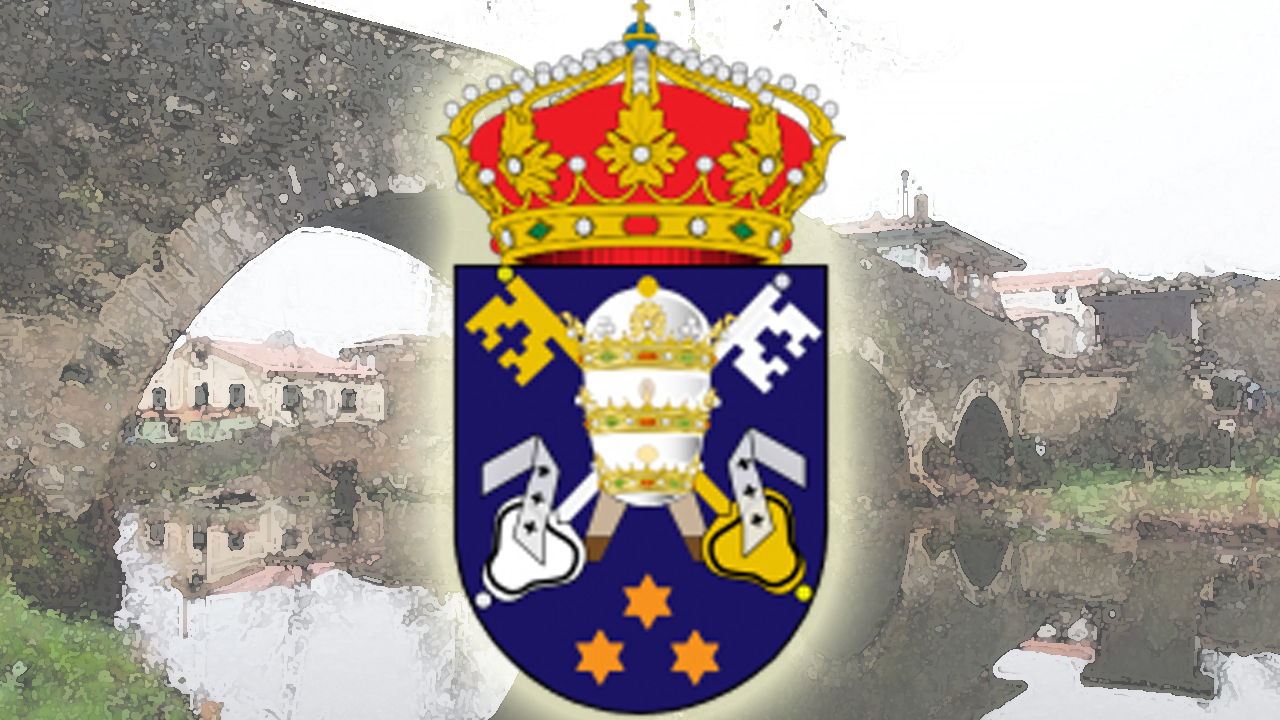 El escudo de Melide: la tiara pontificia en honor a San Pedro y sin su ...