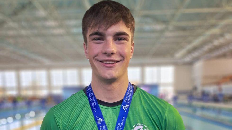 Javier Pontón, medalla de plata en el Campeonato de España de natación